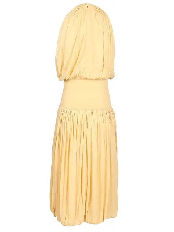TOTEME Soft Gathered Dress - Yellow