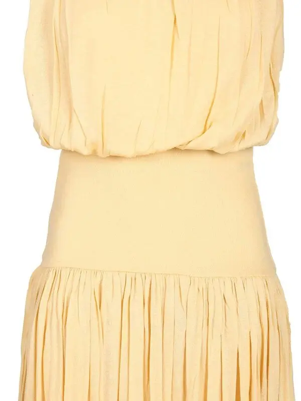 TOTEME Soft Gathered Dress - Yellow