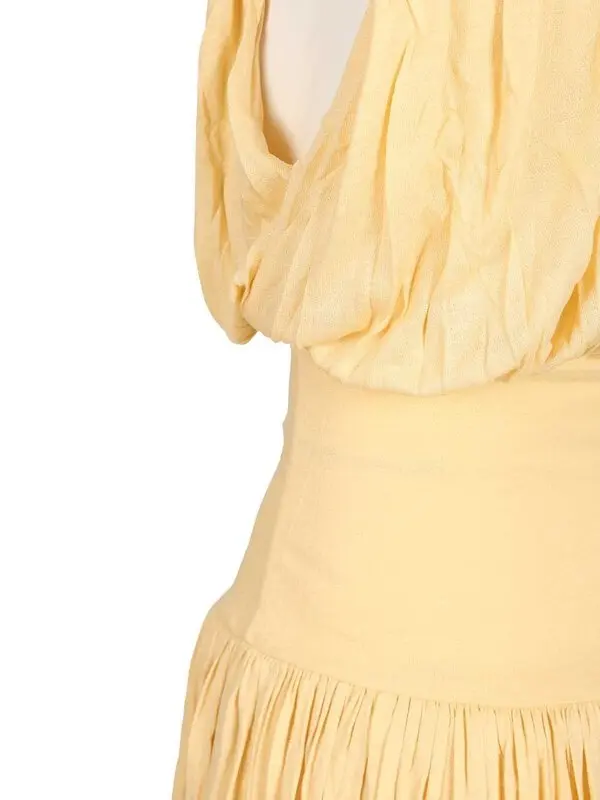 TOTEME Soft Gathered Dress - Yellow