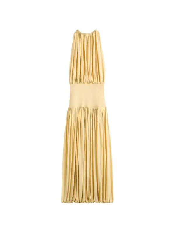 TOTEME Soft Gathered Dress - Yellow