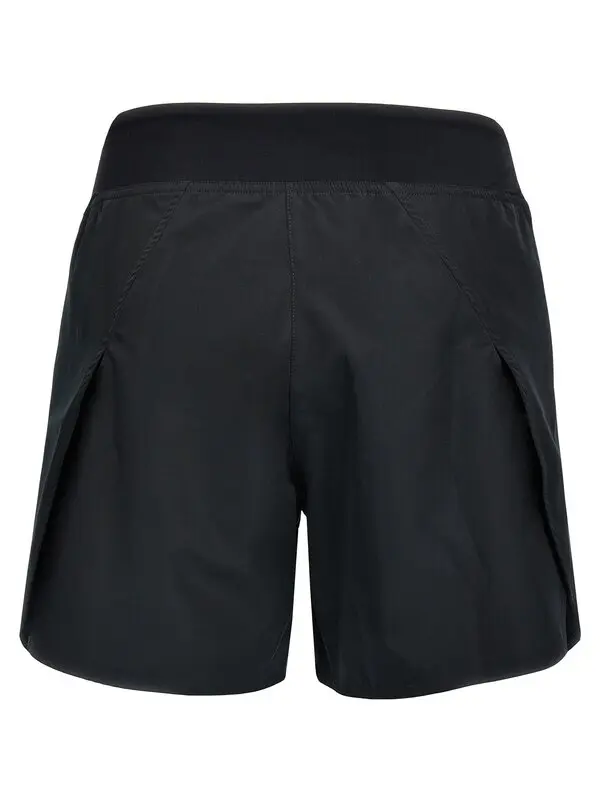 JIL SANDER Stretch Tech Fabric Shorts With Logo Detail - Black