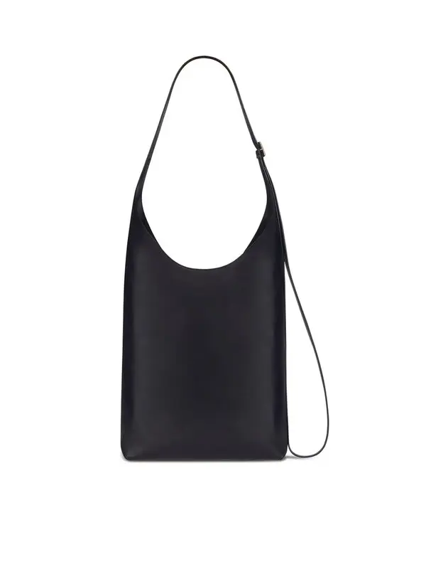 COURREGES Large Melt Leather Tote Bag - Black