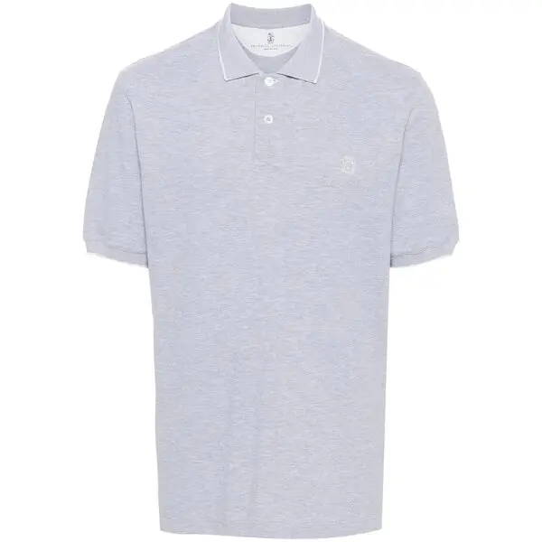 Brunello Cucinelli Grey Polo Shirts