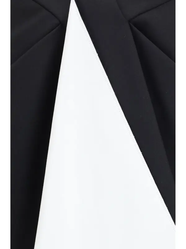 Givenchy Draped Midi Skirt In Double-faced Wool And Mohair - Black