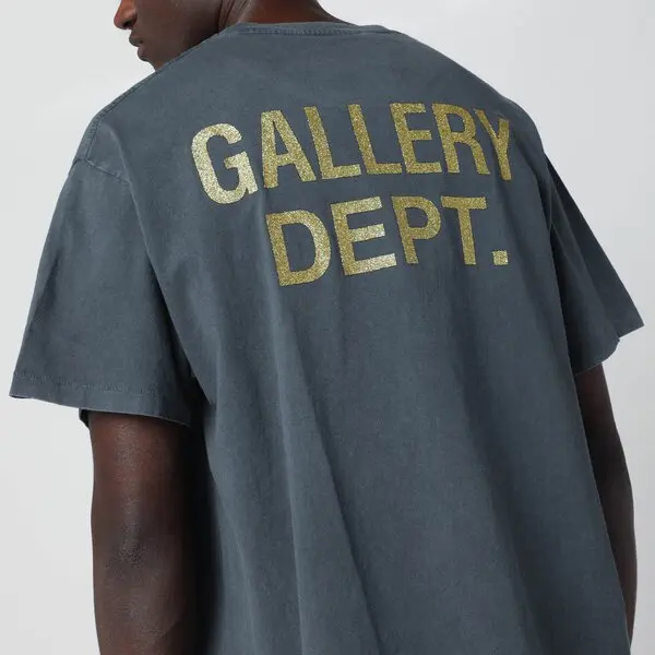 GALLERY DEPT. The Force Logo Vintage-effect T-shirt - Black