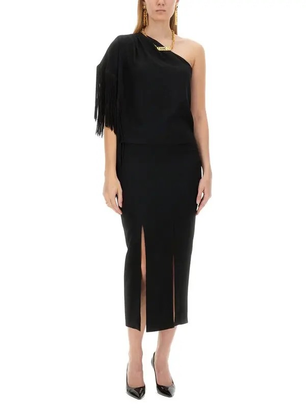 Moschino One-shoulder Top With Fringe Detail