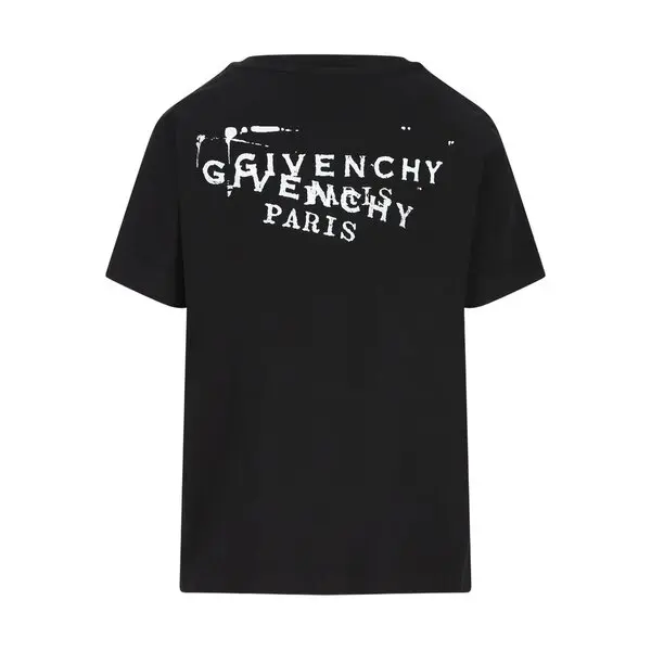 Givenchy Stamp-print Cotton T-shirt - Black