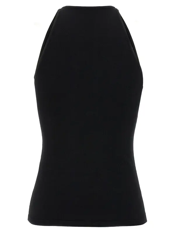 Max Mara V-neck Stretch Viscose Crêpe Top