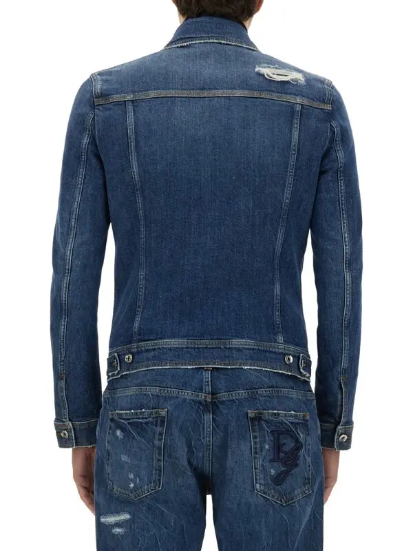 Dolce & Gabbana Distressed Denim Jacket