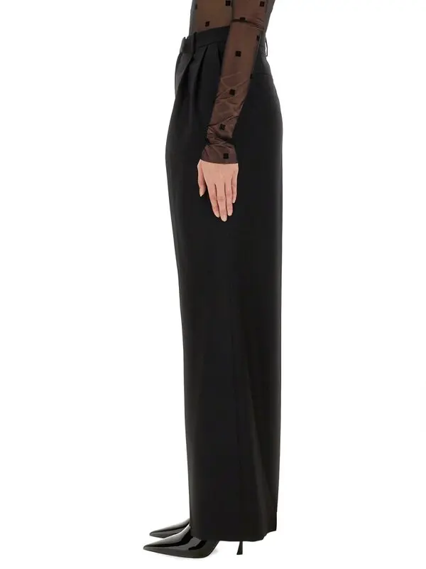 Givenchy Wide-leg Wool Blend Trousers