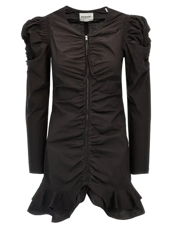 Isabel Marant Étoile Briali Cotton Mini Dress - Black