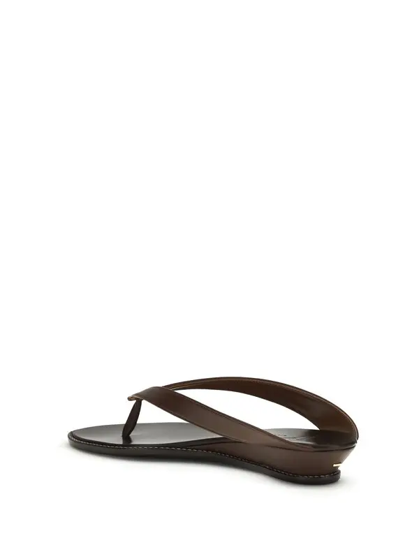 GIUSEPPE ZANOTTI Asymmetrical Wedge Leather Sandals