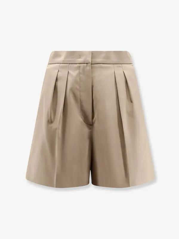 Max Mara Tabacco Stretch Cotton Shorts - Multicolor