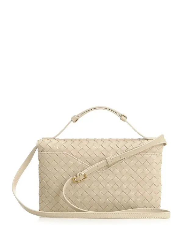 Bottega Veneta Knot Lock Crossbody Bag - Cream