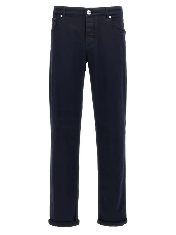 Brunello Cucinelli Traditional Fit Denim Jeans - Blue