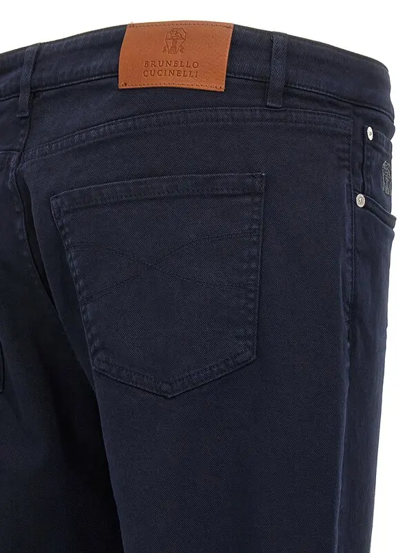 Brunello Cucinelli Traditional Fit Denim Jeans - Blue