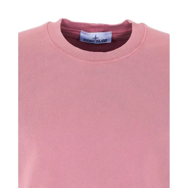 Stone Island Crew Neck Long Sleeve Sweatshirt - Pink