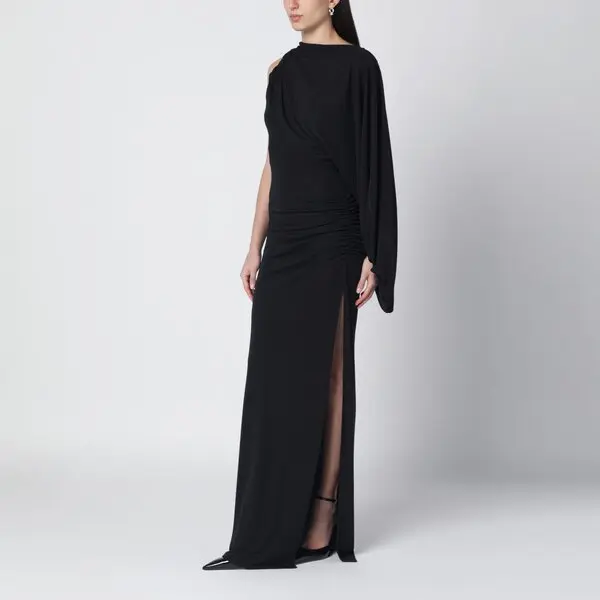 Andamane Selene One-shoulder Long Dress - Black