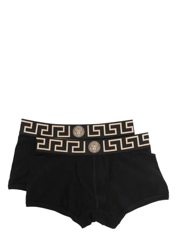 Versace Set Of 2 Medusa Jacquard Briefs - Black