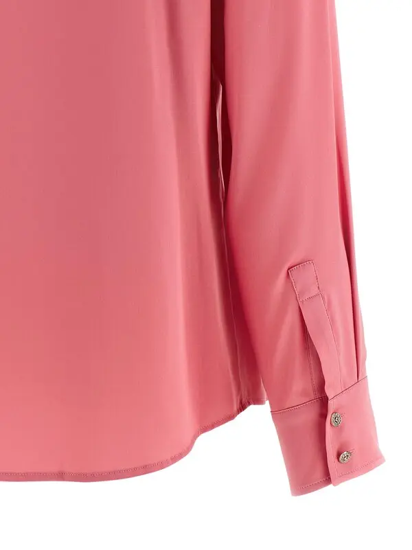 Max Mara Xero Silk Satin Shirt - Pink