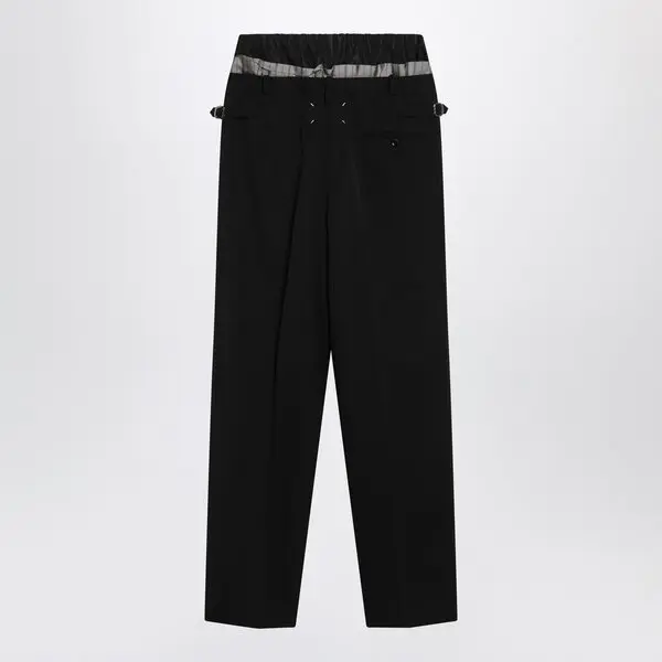 MAISON MARGIELA Wool Trousers With Visible Lining Detail