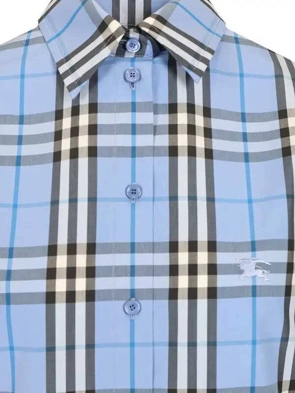 Burberry Check Cotton Short Sleeve Shirt