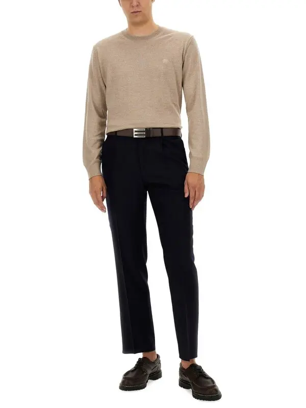 Etro Wool Crewneck Sweater - Cream