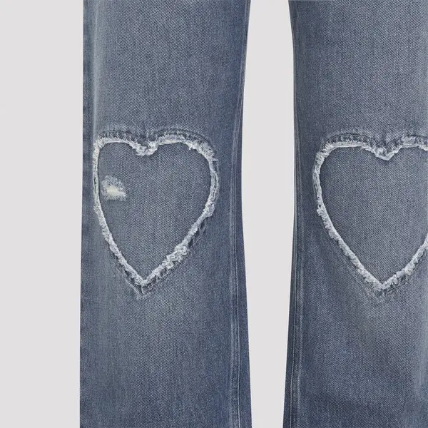 Moschino Straight Leg Cotton Jeans