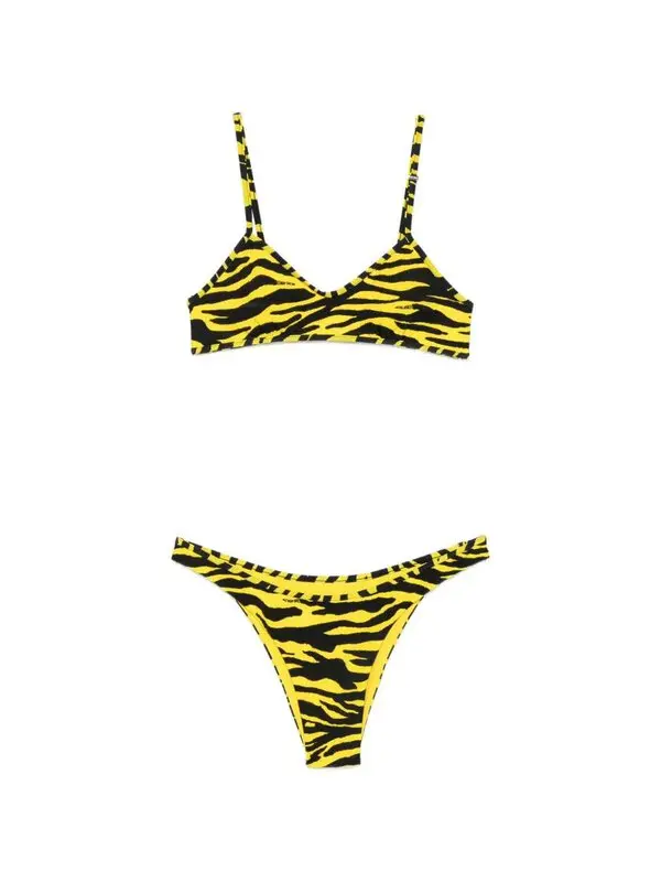 Attico Tiger Print Bikini - Multicolor