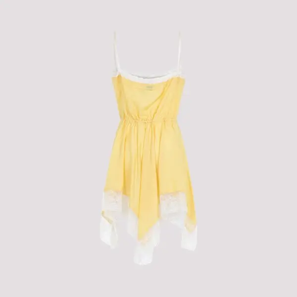 Saint Laurent Lace-detail Strapless Mini Dress