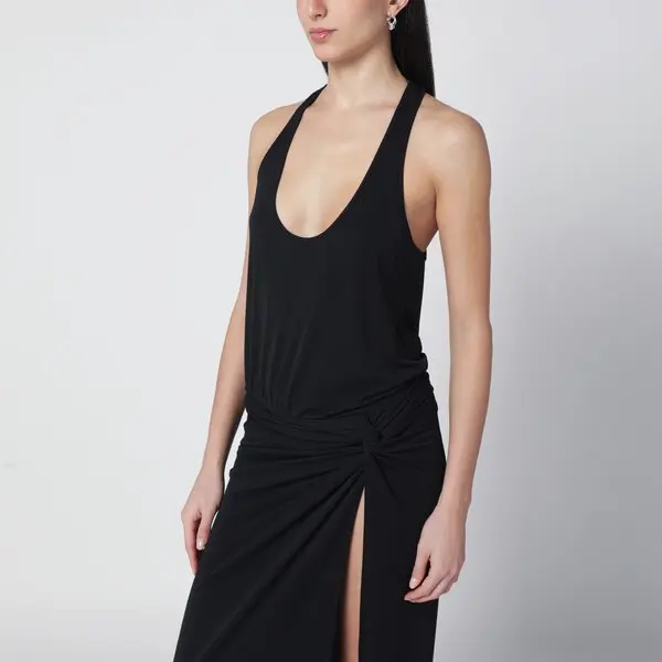Andamane Juno Dress With Ruching - Black