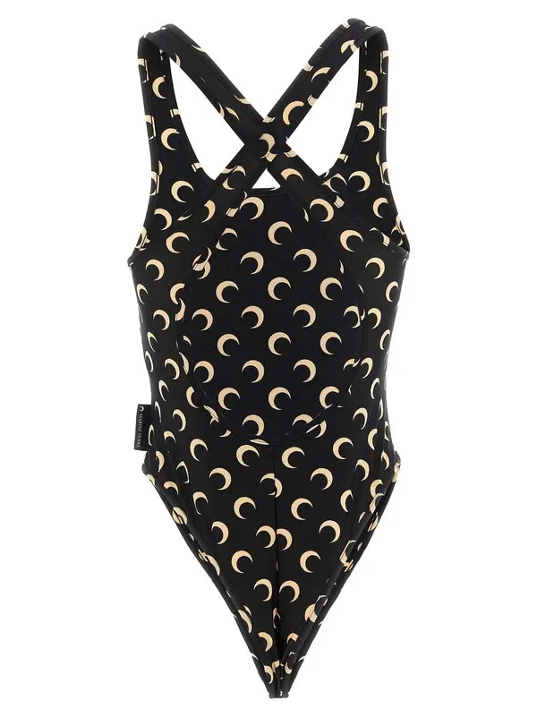 MARINE SERRE Moon" Print One-piece Swimsuit
