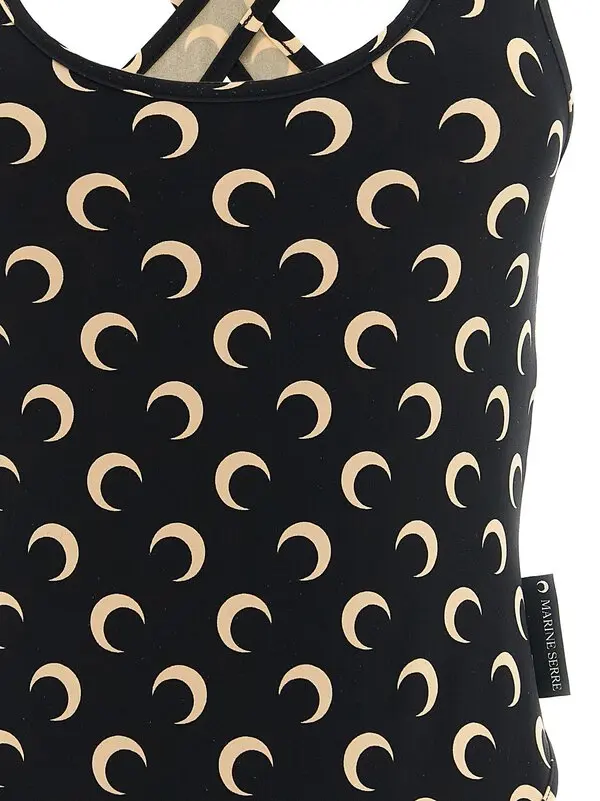 MARINE SERRE Moon" Print One-piece Swimsuit