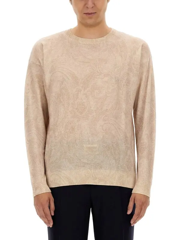 Etro Wool Jersey Sweater - Cream