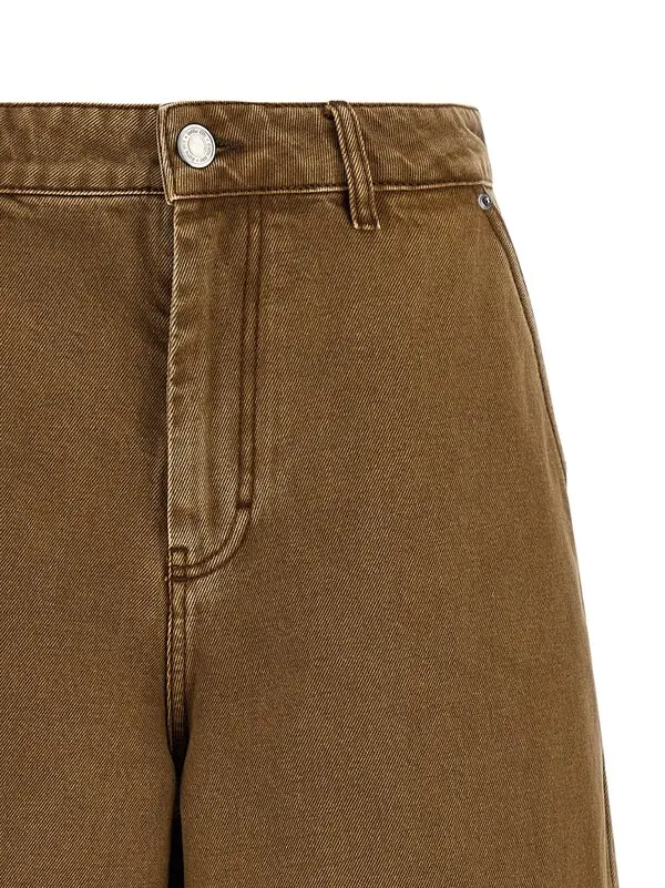 AMI Paris Garment-dyed Denim Bermuda Shorts
