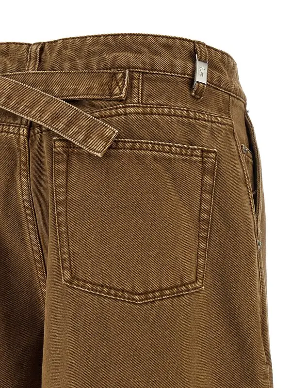 AMI Paris Garment-dyed Denim Bermuda Shorts