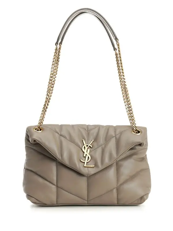 Saint Laurent Small Puffer Bag - Gray