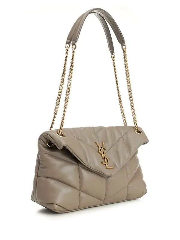 Saint Laurent Small Puffer Bag - Gray