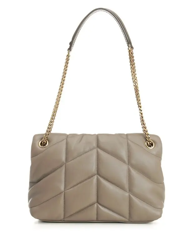 Saint Laurent Small Puffer Bag - Gray