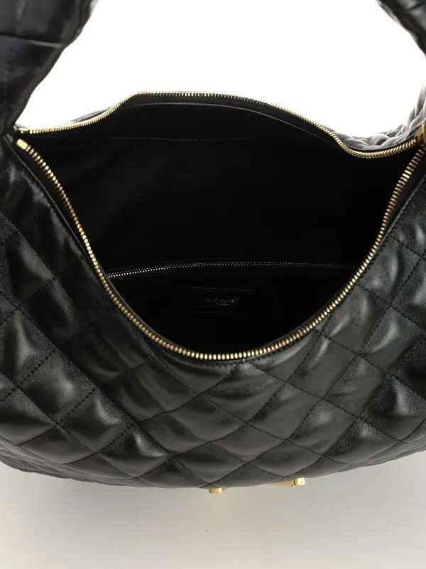 Saint Laurent Bo Icare Hobo" Lamb Bag - Black
