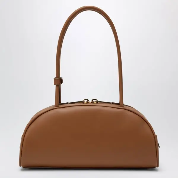 Miu Miu Medium Shoulder Bag In Cognac Leather - Brown