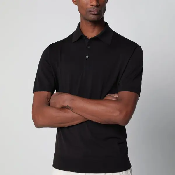 Zegna Dark Wool Polo