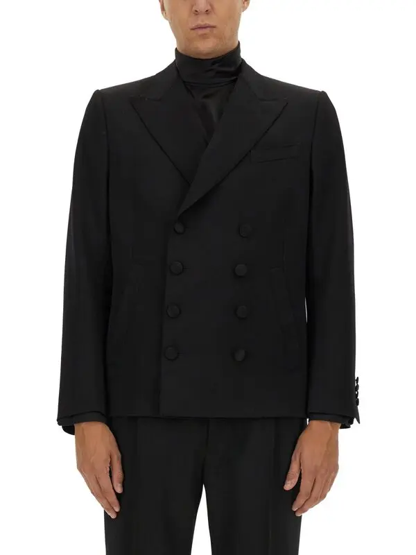 Dolce & Gabbana Double-breasted Virgin Wool Blazer
