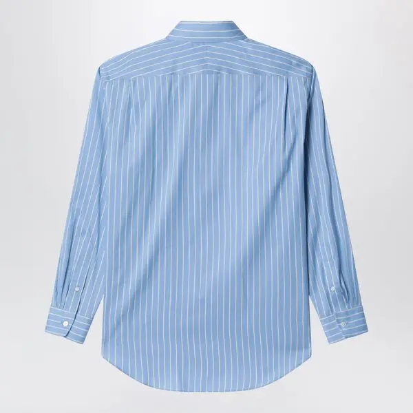 Auralee Light Striped Cotton And Silk Shirt