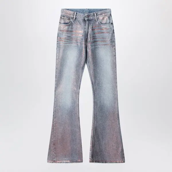 Acne Studios Glitter Bootcut Jeans - Pink