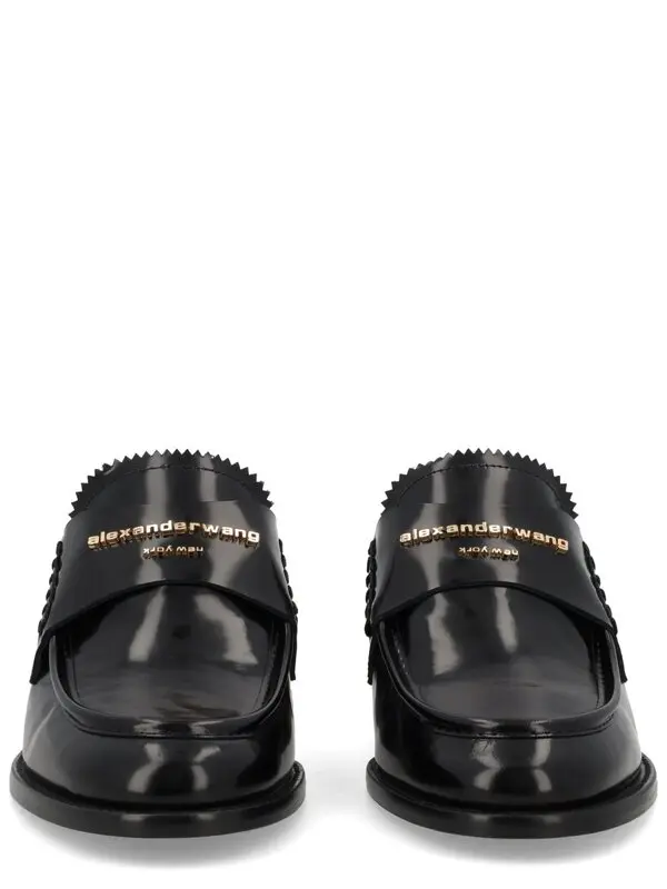 Alexander Wang Sabot Carter Leather Loafers