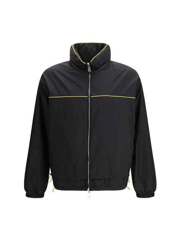 Fendi Ff Jacquard Zipped Reversible Windbreaker