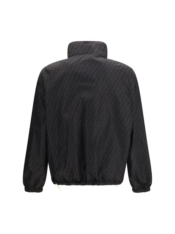Fendi Ff Jacquard Zipped Reversible Windbreaker