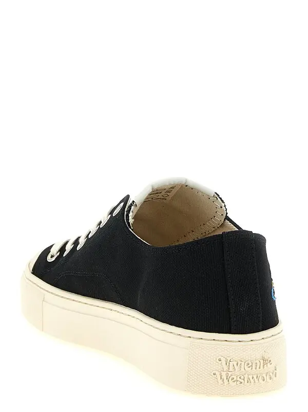 VIVIENNE WESTWOOD Embroidered Canvas Low-top Sneakers - Multicolor