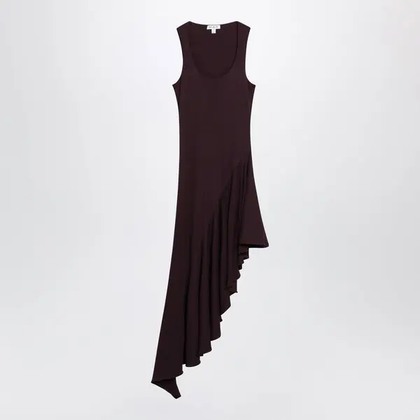 Alaïa Asymmetrical Fluid Jersey Dress - Red
